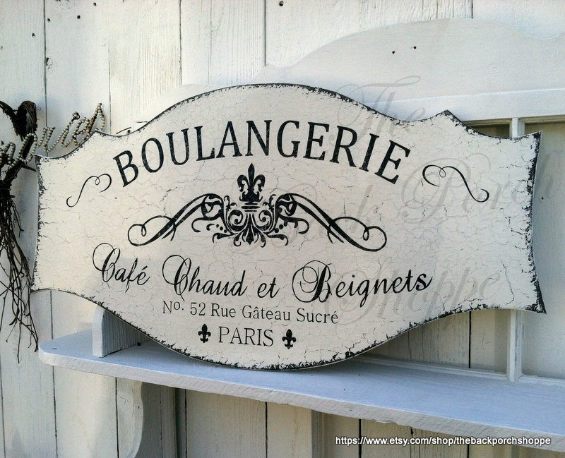 BOULANGERIE | French Signs | Kitchen Signs | French Bakery 27 X 14 - Etsy