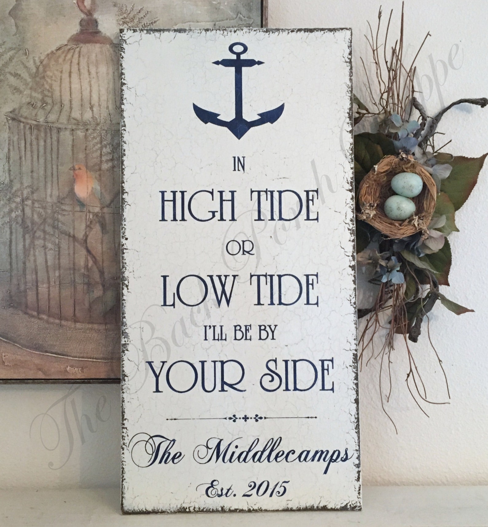 Wedding Signs PERSONALIZED SIGNS NAUTICAL in High Tide | Etsy