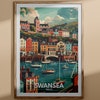 Paignton Map, Paignton Map, Torbay Map, Paignton Poster, Torbay Poster ...