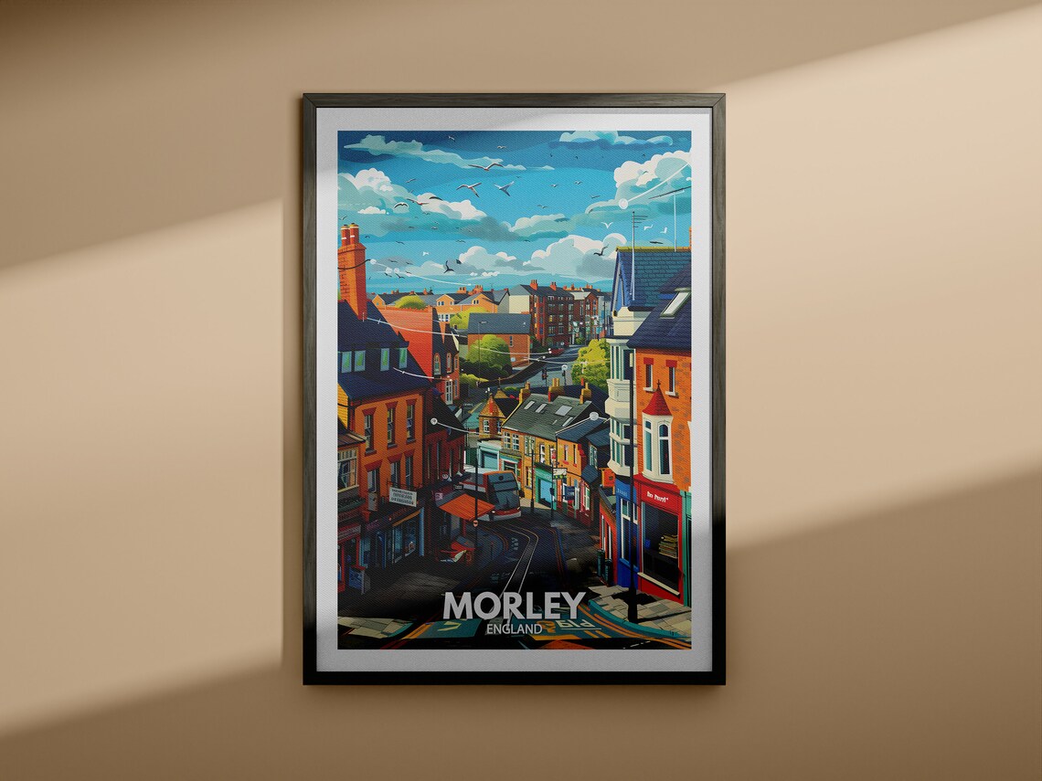 Morley Print - Morley Poster, UK Wall Art, England Wall Art Decor ...