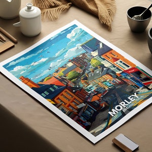 Morley Print - Morley Poster, UK Wall Art, England Wall Art Decor ...
