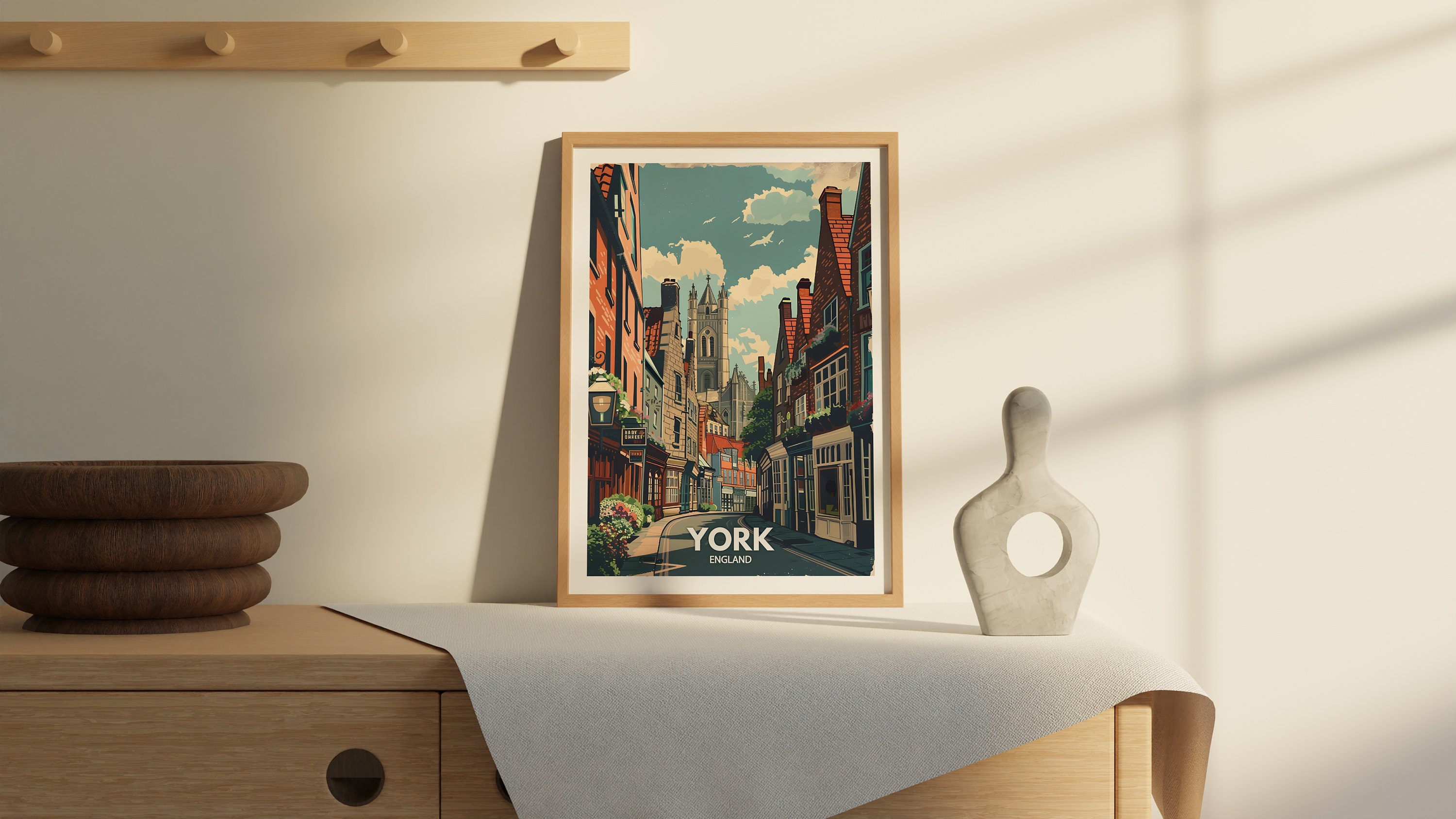 York Print - York Poster, UK Wall Art, England Wall Decor, British ...