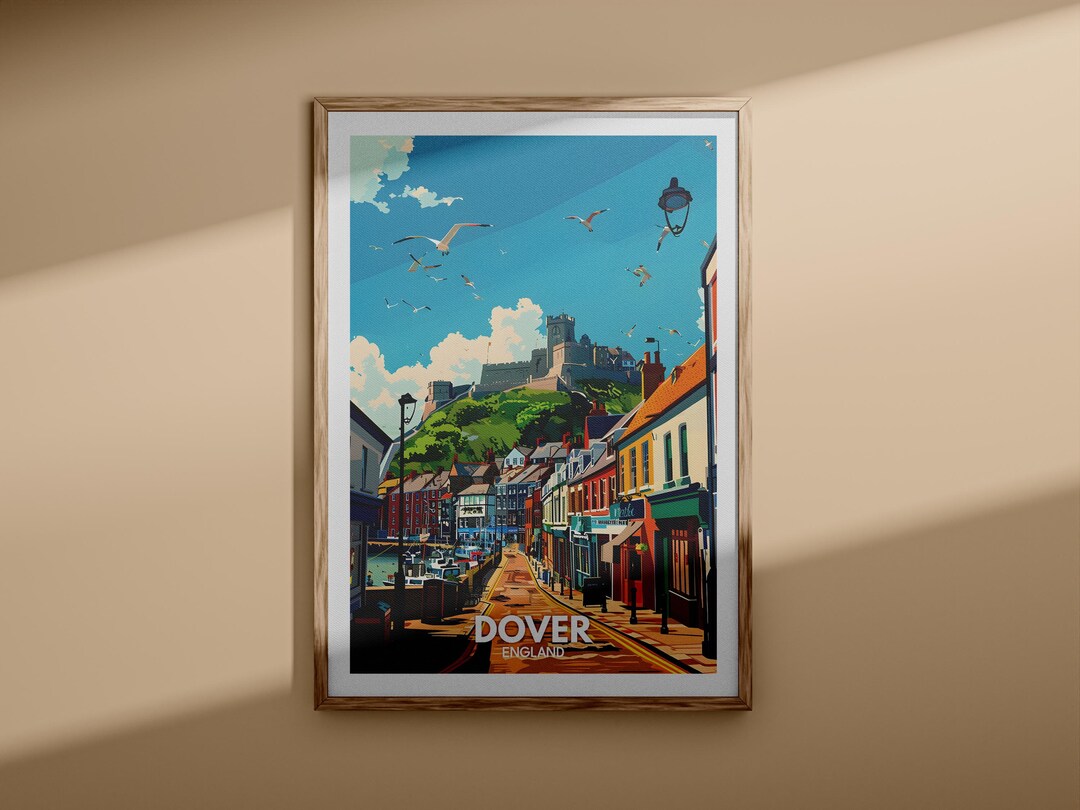 Dover Print - Dover Poster, UK Wall Art, England Wall Art Decor ...