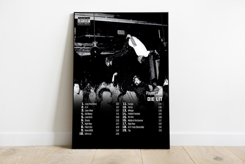 Playboi Carti Poster Set of 3 | Die Lit Album Poster | Playboi Carti ...