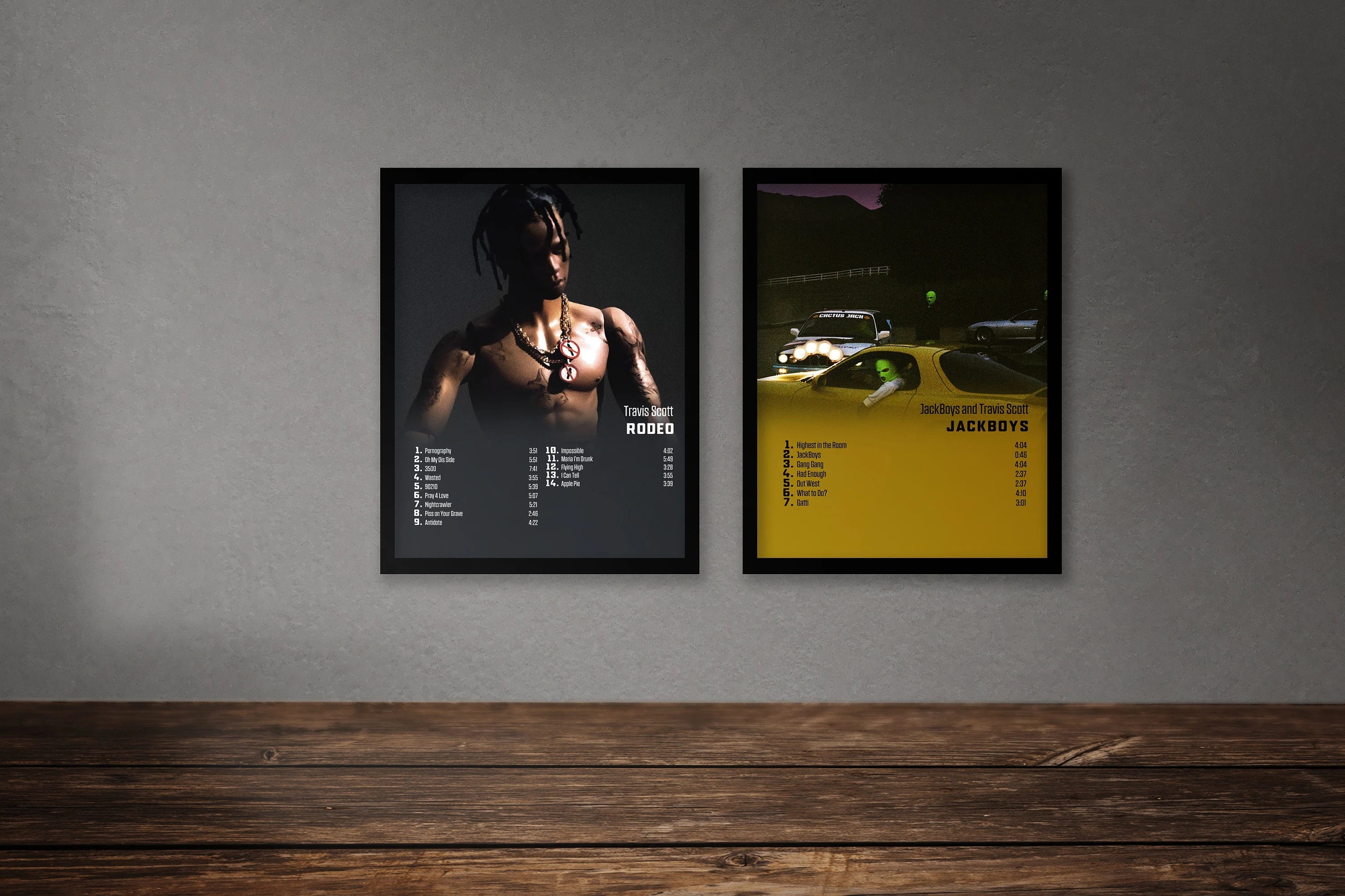 Travis Scott Poster Set of 5 Album Poster | Astroworld | UTOPIA | Rodeo ...