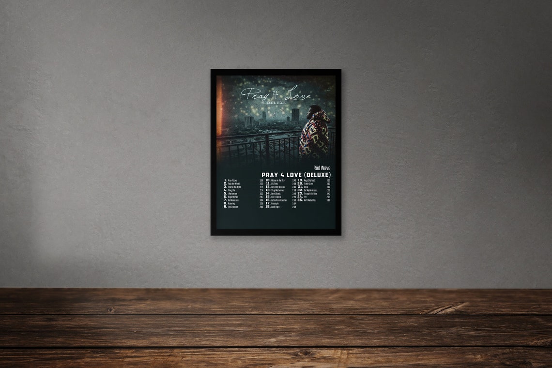 Rod Wave Poster Set of 10 Album Poster | Soulfly | Pray 4 Love ...