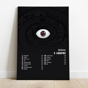 Bad Bunny Poster Set of 7 Album Poster | Digital Download | Un Verano ...