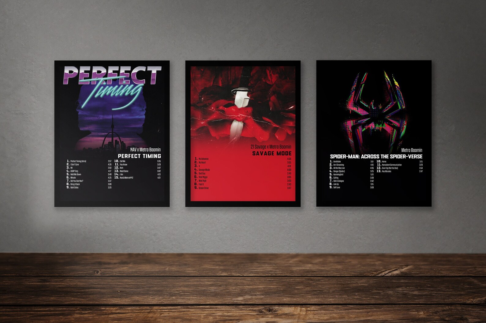 Metro Boomin Album Poster Set | Heroes & Villains, Savage Mode (digital ...