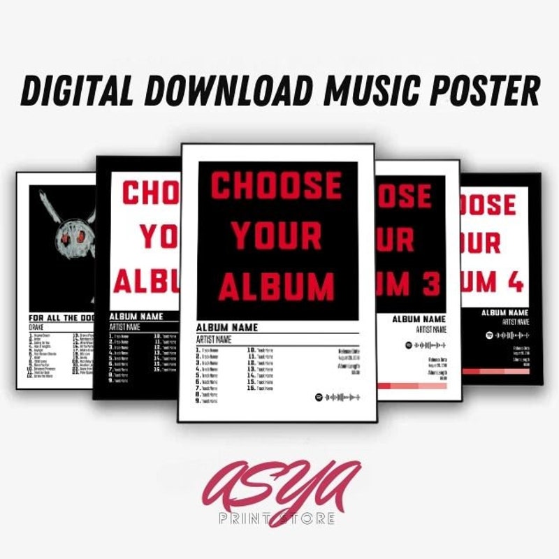 Album Cover Posters - Etsy