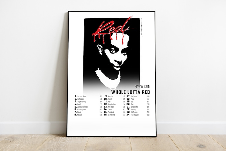 Playboi Carti Poster Set of 3 | Die Lit Album Poster | Playboi Carti ...