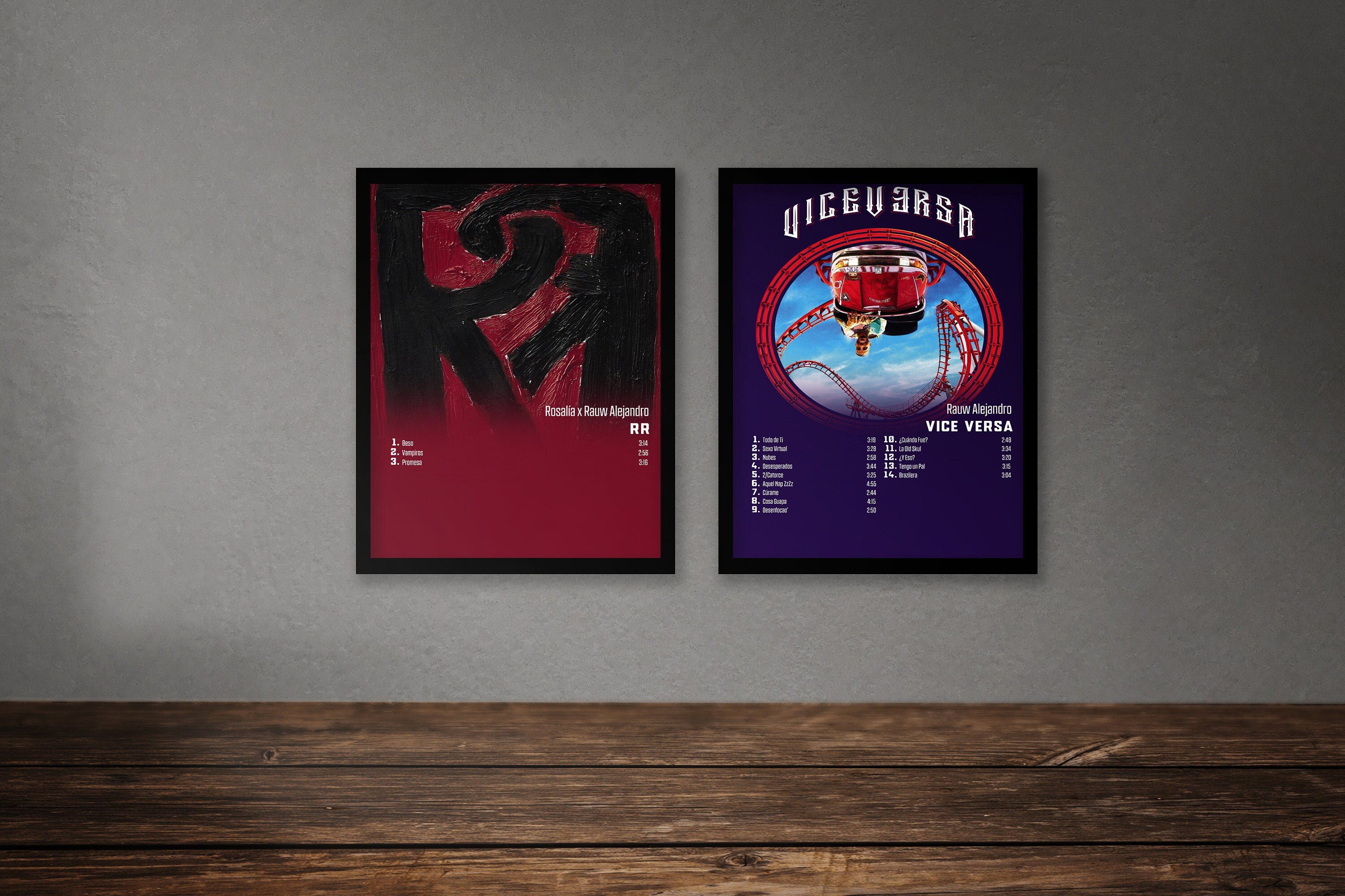 Rauw Alejandro Poster Set of 8 Album Poster | Afrodisiaco | Saturno ...