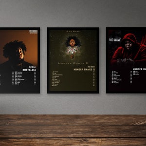Rod Wave Poster Set of 10 Album Poster Soulfly Pray 4 Love Beautiful ...
