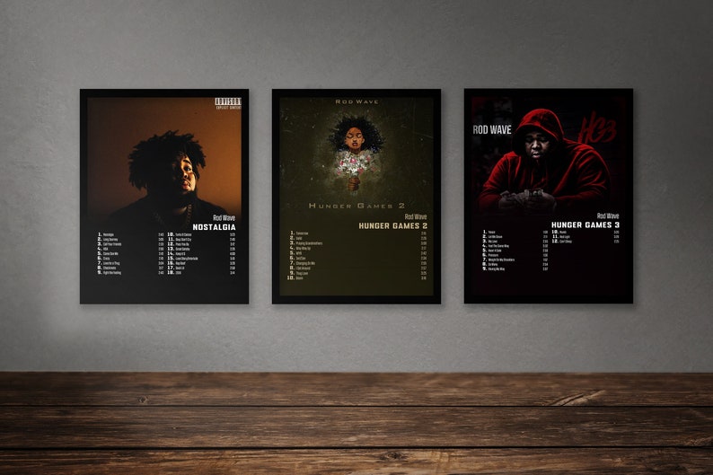 Rod Wave Poster Set of 10 Album Poster | Soulfly | Pray 4 Love ...