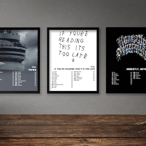 Drake Poster Set of 15 Album Poster | Honestly, Nevermind | Views ...