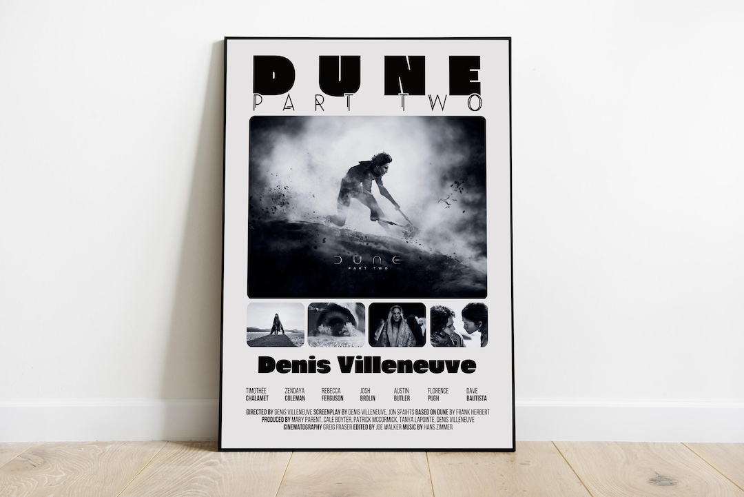 Dune Poster, Dune Part Two Movie Poster, Retro Movie Poster, Vintage ...