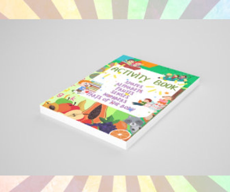 ACTIVITY BOOK Busy Book for Kids Line Tracing, Alphabets Matching ...