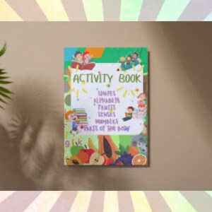 ACTIVITY BOOK Busy Book for Kids Line Tracing, Alphabets Matching ...