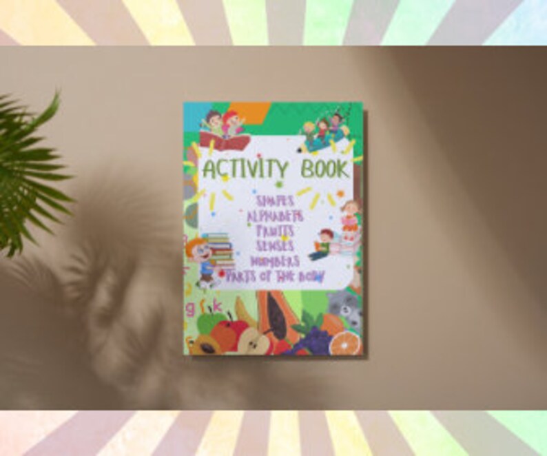 ACTIVITY BOOK Busy Book for Kids Line Tracing, Alphabets Matching ...