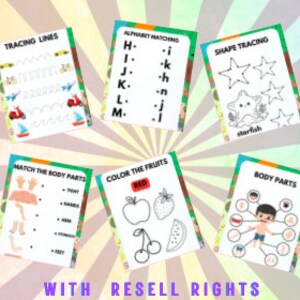 ACTIVITY BOOK Busy Book for Kids Line Tracing, Alphabets Matching ...
