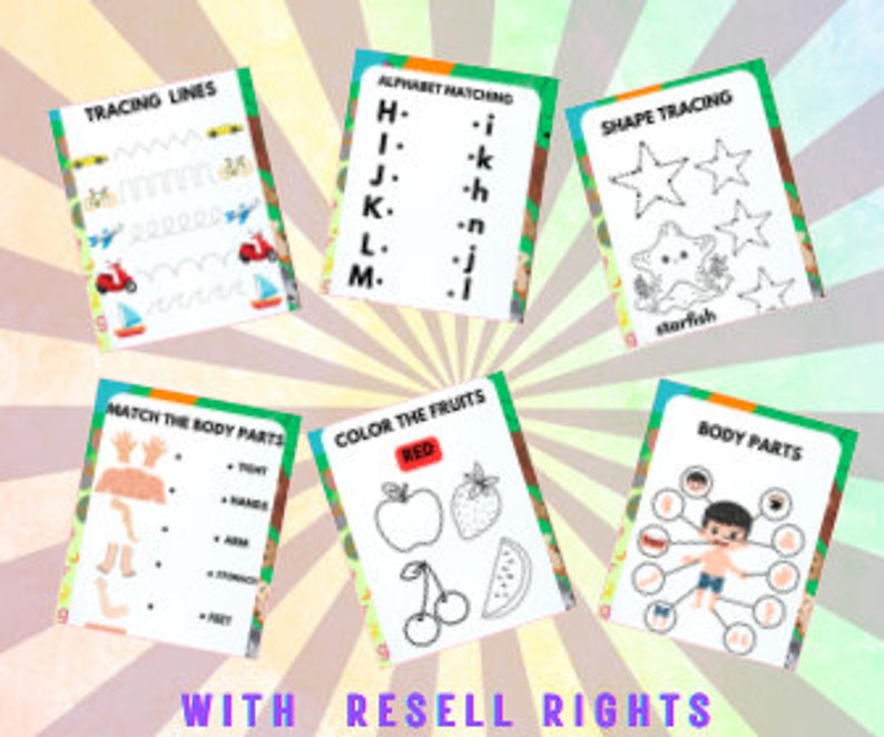 ACTIVITY BOOK Busy Book for Kids Line Tracing, Alphabets Matching ...