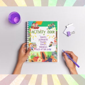 ACTIVITY BOOK Busy Book for Kids Line Tracing, Alphabets Matching ...