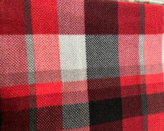 Red Plaid Blanket | Etsy