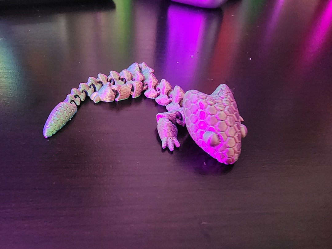 3D Printed Articulated Lizards for Tactile Fidgets and Sensory Toys - Etsy