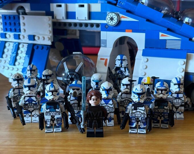 Custom 501st Republic Gunship With Anakin Skywalker Captain Rex Umbara ...