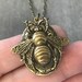 Bold Bee Locket Vintage Inspired Unisex Locket Insect Jewelry - Etsy