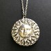 Silver Sun Hidden Locket Bright Star Unisex Gift Celestial Necklace Men ...