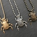 Silver Beetle Necklace Patina Insect Gold Scarab Pendant Unisex Men's ...