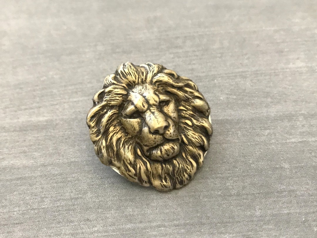 Lion Brooch, Lion Pin, Leo Birthday, Zoo Animal, Lion's Mane, Jungle ...