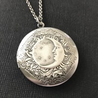 Moon Locket - Etsy