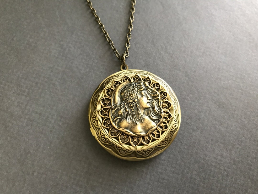 Bohemian XL Locket Boho Woman Lady Hippie Vintage Style - Etsy