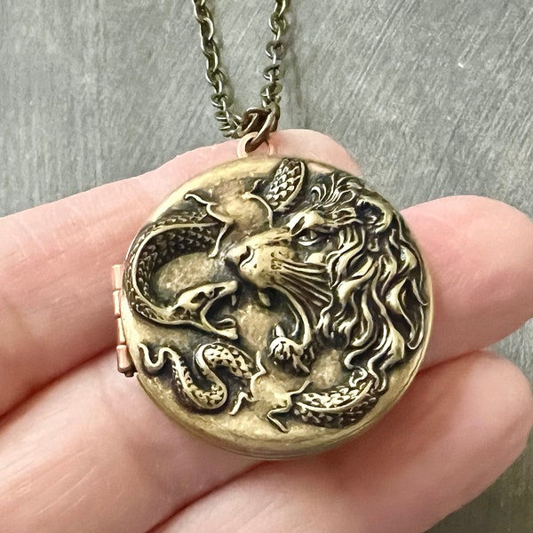 Snake Locket - Etsy