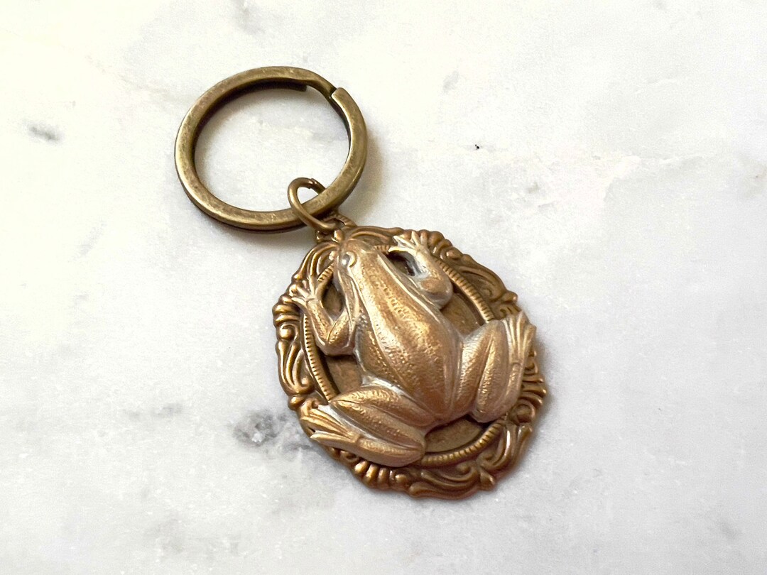 Frog Key Ring Vintage Style Key Chain Toad Car Key Ring Nature Inspired ...