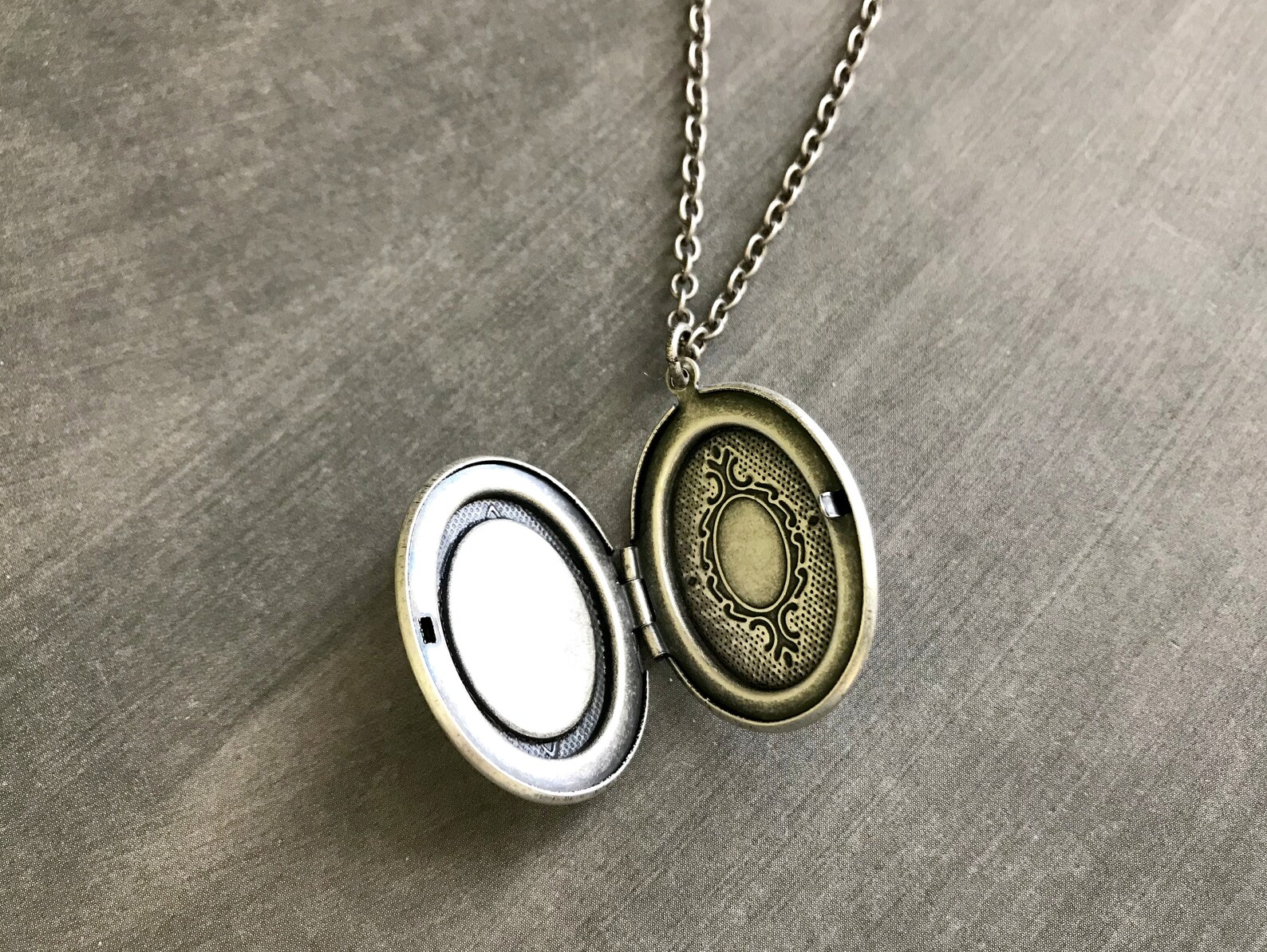 Full Moon Locket Celestial Necklace Man in the Moon Unisex - Etsy
