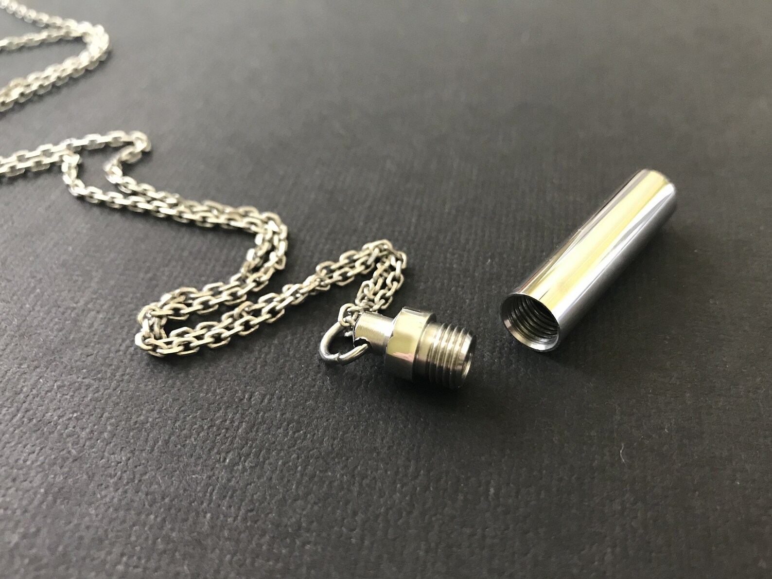Cylinder Vial Necklace Secret Message Vial Cremation Ash Urn | Etsy