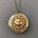 XL Celestial Locket Bold Sun Face Statement Necklace Antique - Etsy Canada