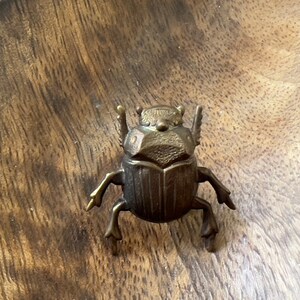 Beetle Tie Tack Dark Patina Insect Lapel Pin Brass Bug Hat Pin Creepy ...