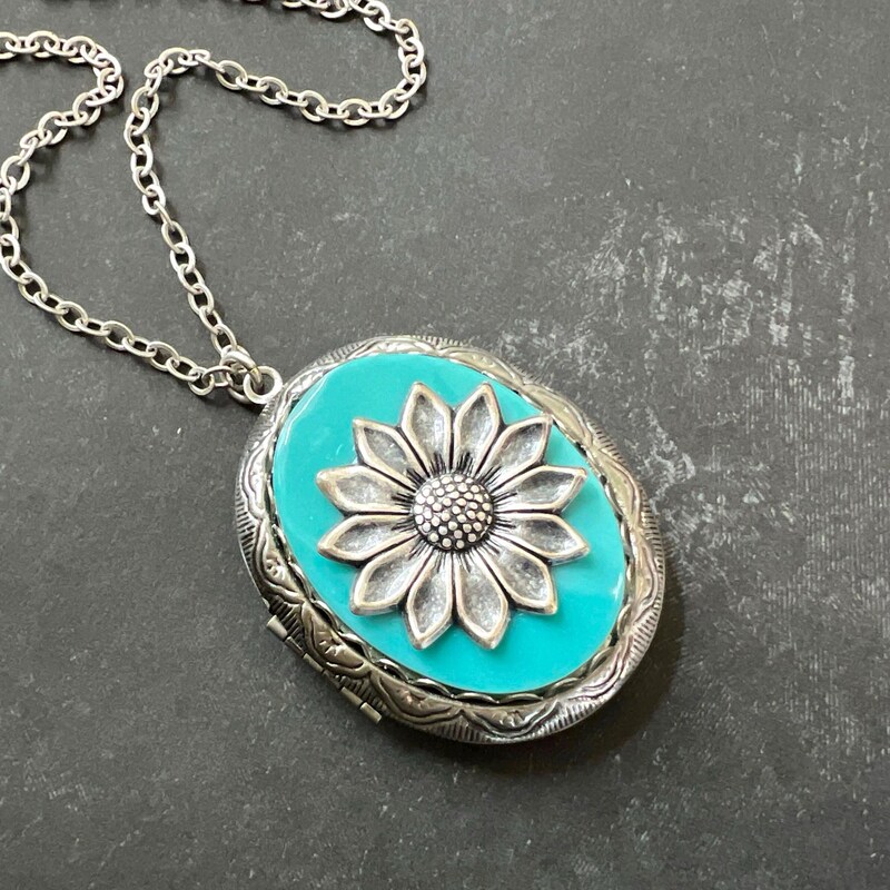 Turquoise Lockets - Etsy