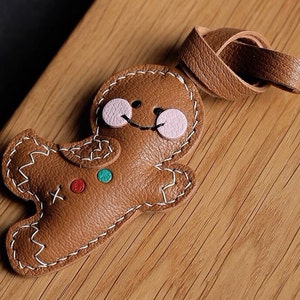 Gingerbread Man Keychain Pendant Customization Pure Handmade Car ...