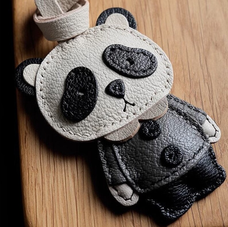 Panda Doll Keychain Schoolbag Pendant Customization Pure Handmade Car ...