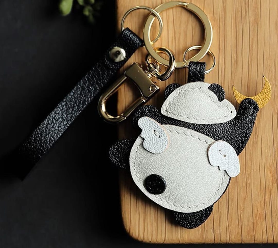Panda Keychain Pendant Customization Pure Handmade Car Keychain Bag ...