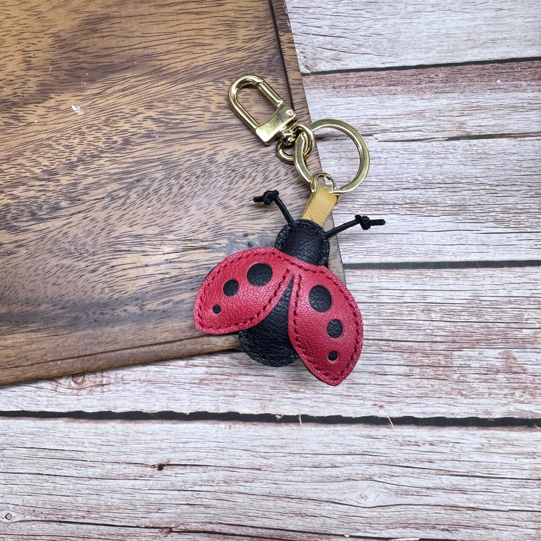 Seven-star Ladybug Pendant, Insect Pendant, Handmade Goatskin Pendant ...