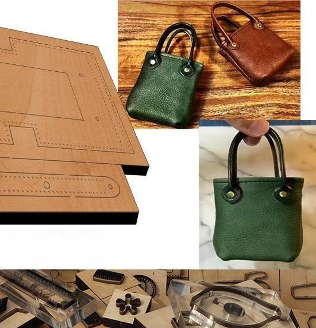 Molde troquelado para cortar cuero en minibolsos, juego de troqueles de ...
