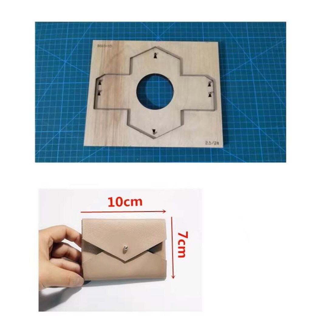 Simple Suture Free Card Bag Knife Mold Leather Cutting Die Cut Mold ...