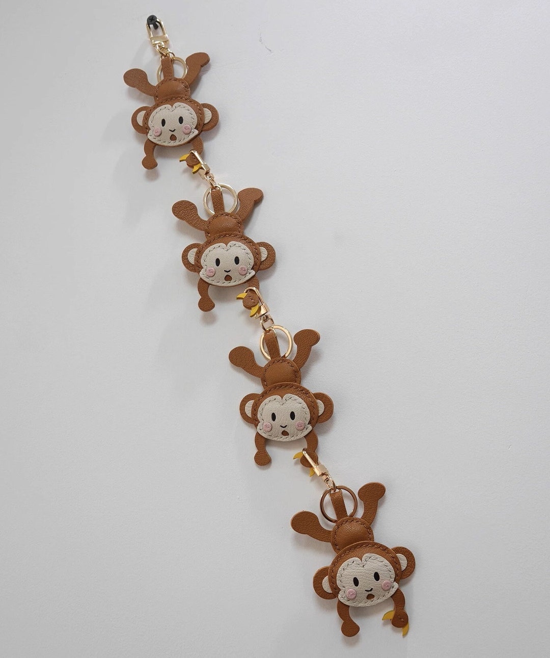 Monkey Pendant Customization Pure Handmade Car Keychain Bag Pendant ...