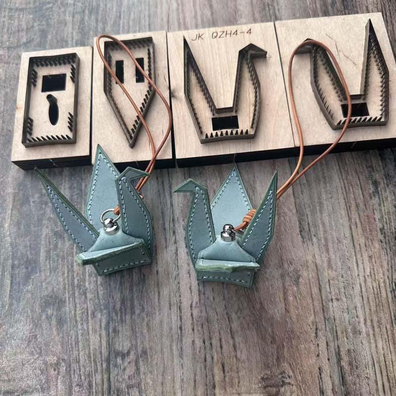 Origami Crane Pendant Leather Cutting Mold, Origami Crane Bag Hanger ...
