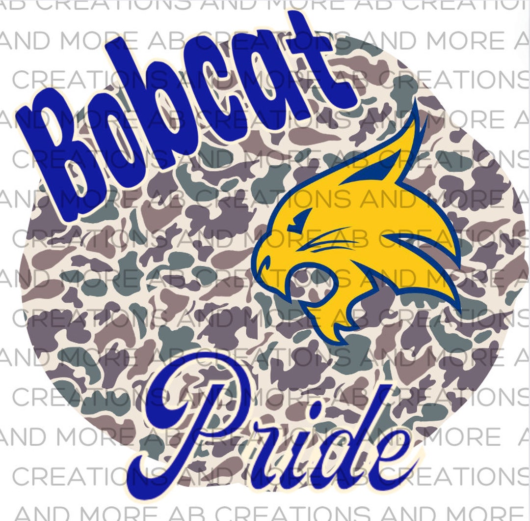 Bobcats Camo School Spirit Mascot PNG Design for Boys, Teenagers ...